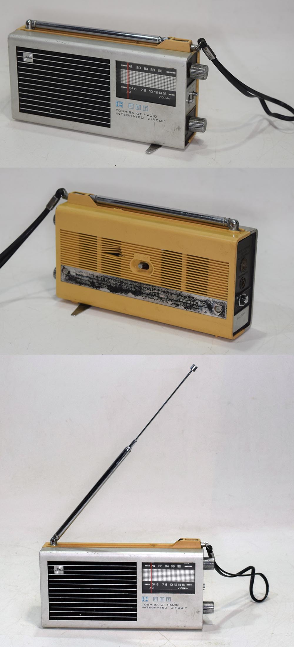 Yahoo!オークション - レア 東芝 IC-70 FM/AM 2BAND RADIO （ジャンク...